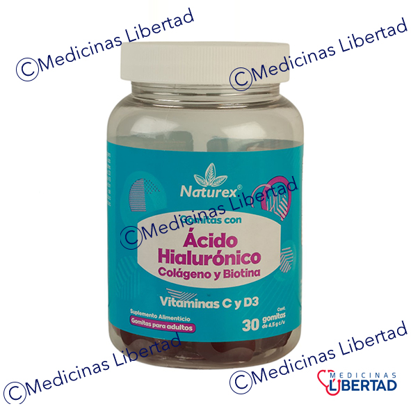 GOMIX ACIDO HIALURONICO GOMITA C/30 PZA NATUREX | Medicinas Libertad